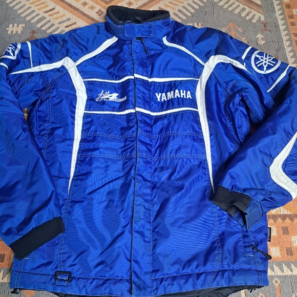 Yamaha | Jackets & Coats | Yamaha Racing Jacket Blue White Log 4 Stroke ...